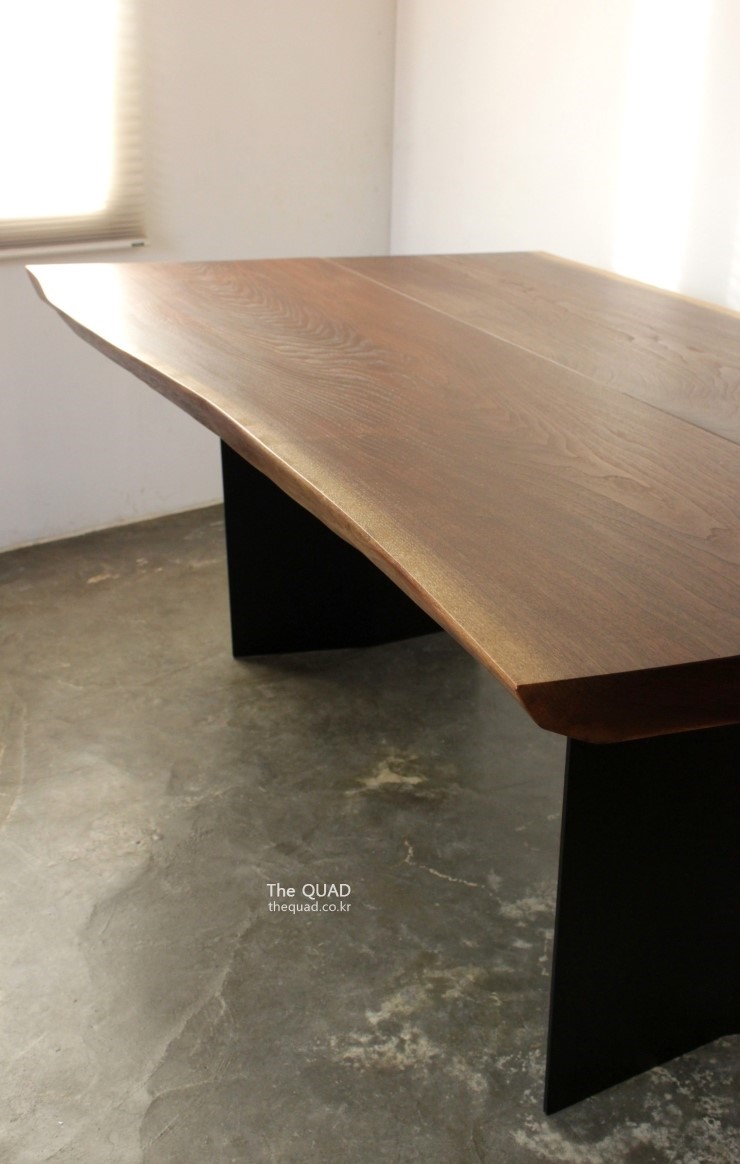 T10 _ Wood slab table - 더쿼드 우드웍스